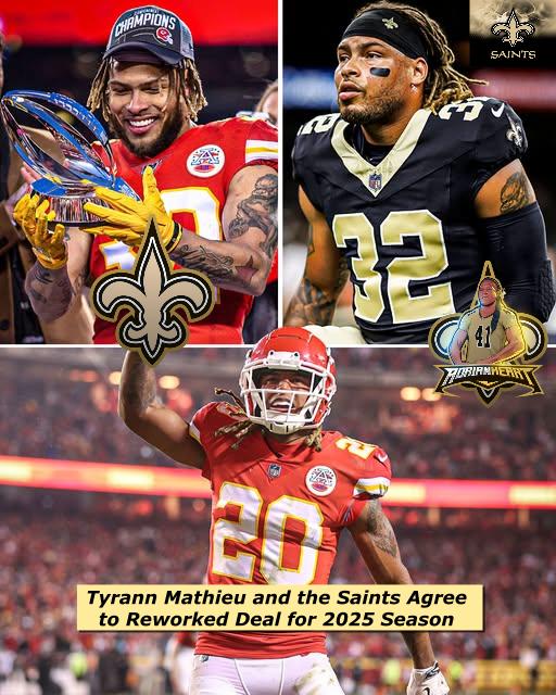 Adrian Heart Of Gaming Tyrann Mathieu And The Saints Agree To Reworked Deal For 2025 Season