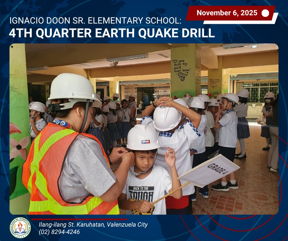 🛑 4th Quarter... - Ignacio Doon Sr. Elementary School | Facebook