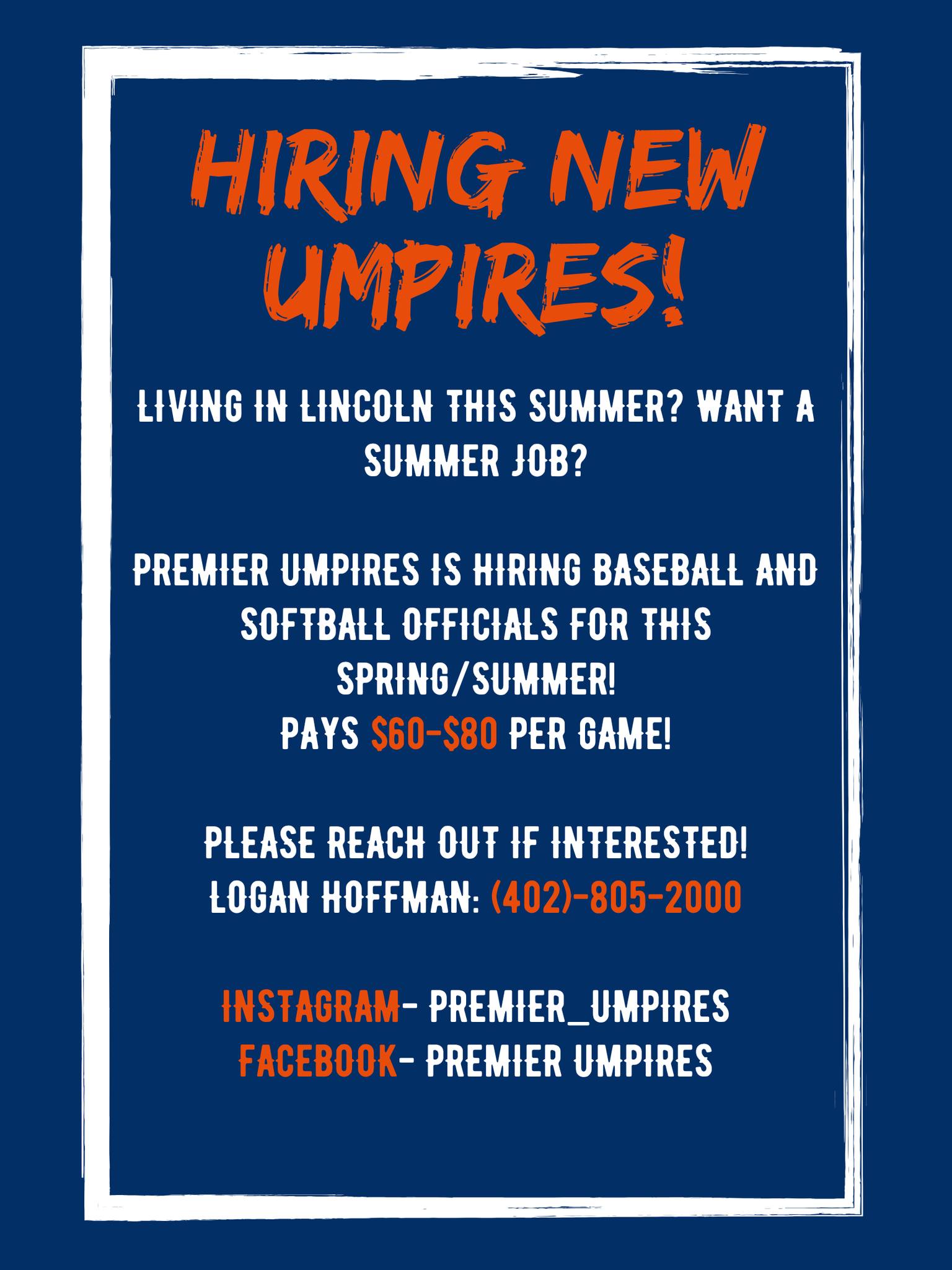Premier Umpires - Please fill out this form if interested!... | Facebook