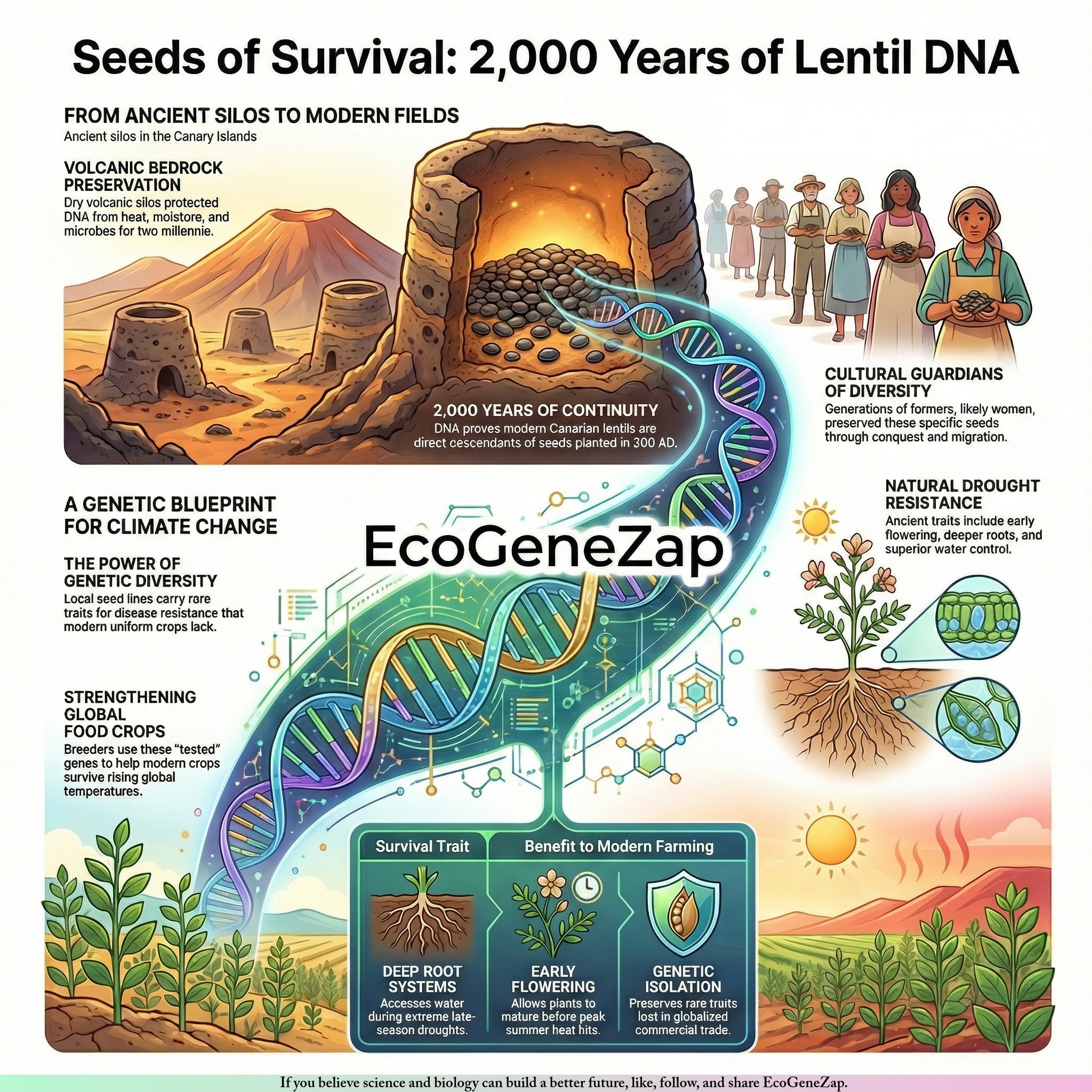 EcoGeneZap - 2,000-Year-Old Lentil DNA and Global Crop Resilience ...