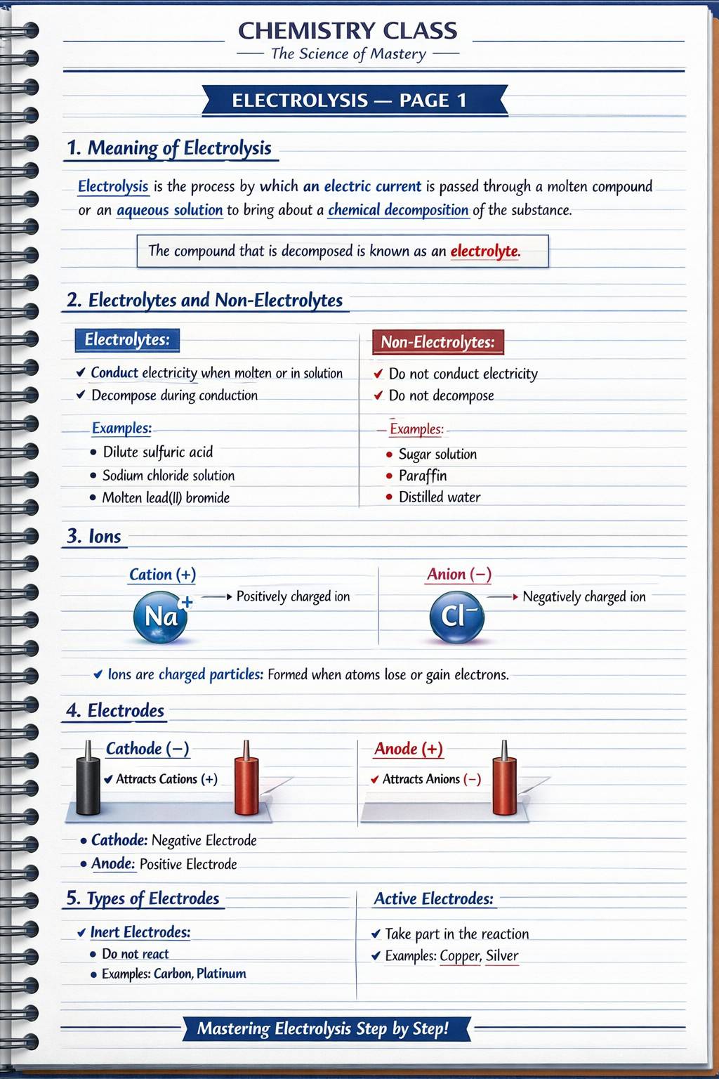 The Science - Electrolysis Basics. Introduction to electrolysis ...