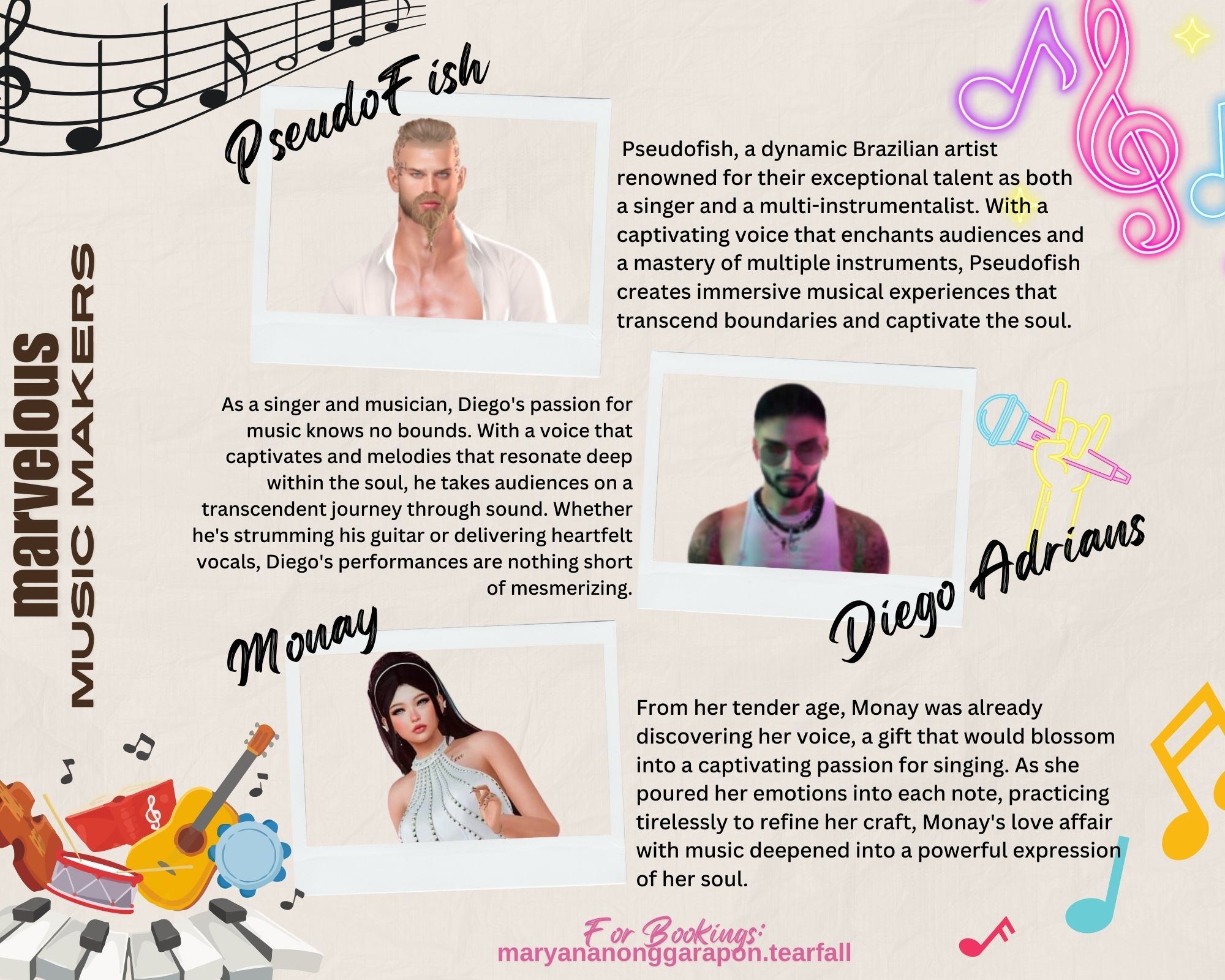 Maryananong - 🎶 Meet the Marvelous Music Makers! 🎶 Introducing ...