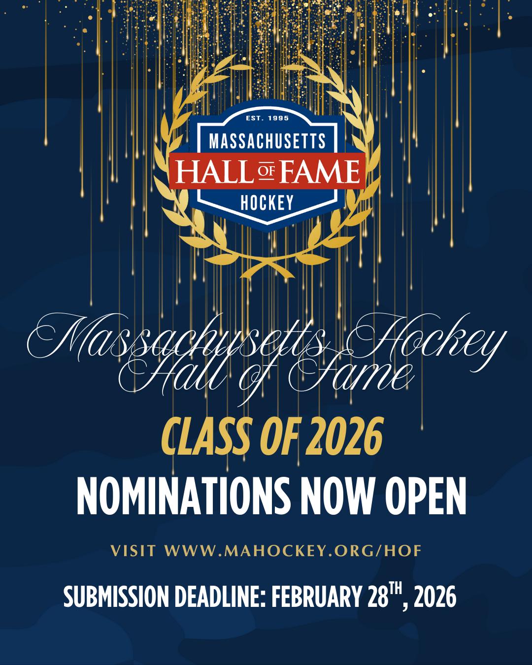 Mass - Nominations for the 2026 Massachusetts Hockey Hall of Fame are ...