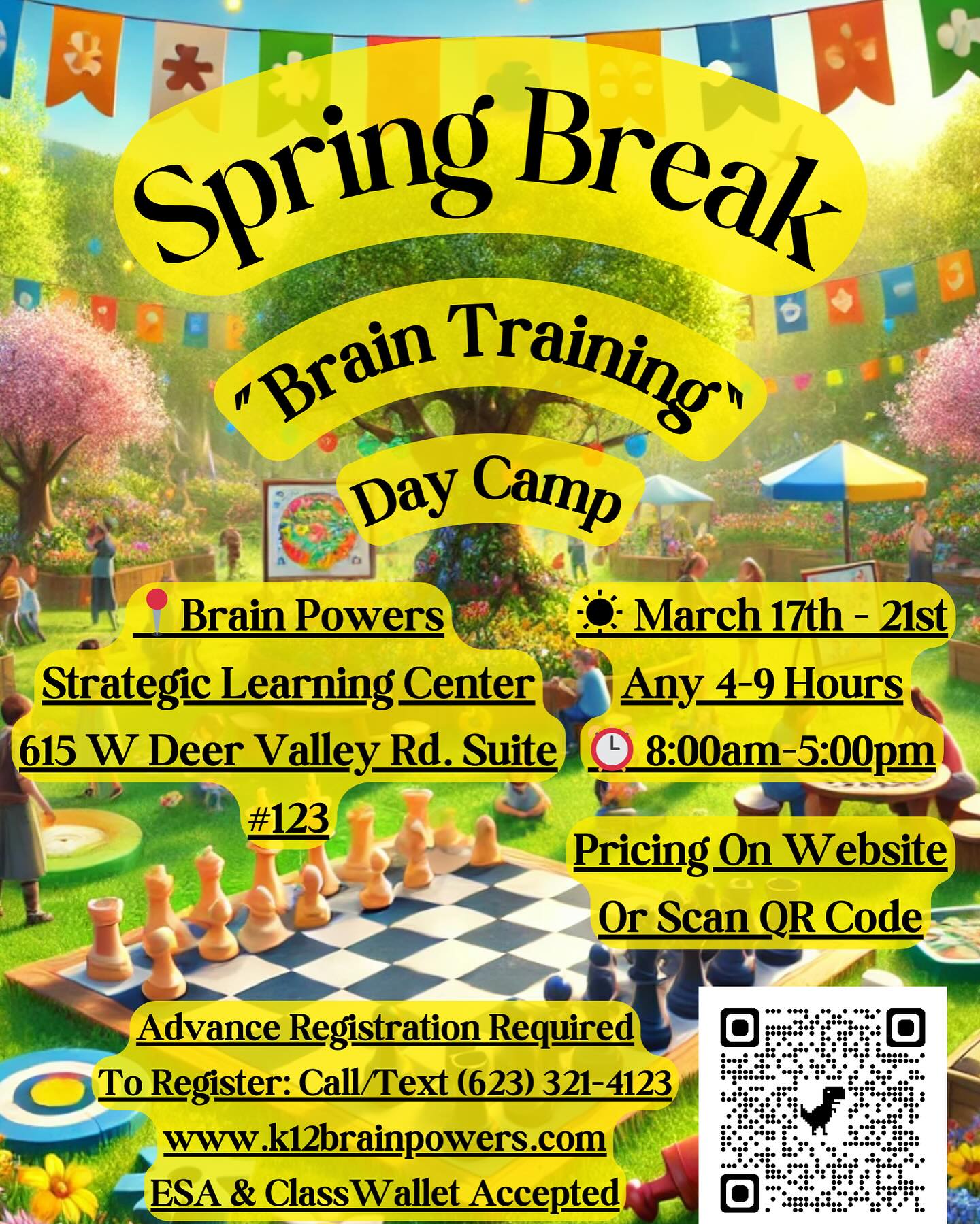 Brain Powers - 🎉 Spring Break Strategy Games Camps!🎉... | Facebook