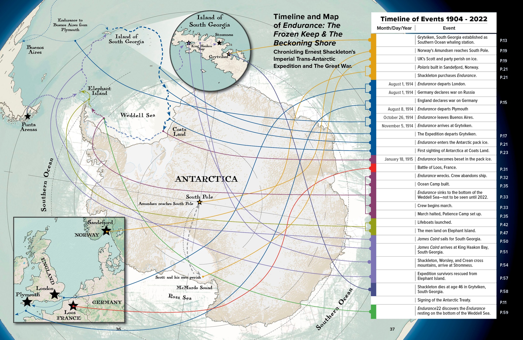 Terrill - A timeline and map of the amazing adventures of Ernest ...
