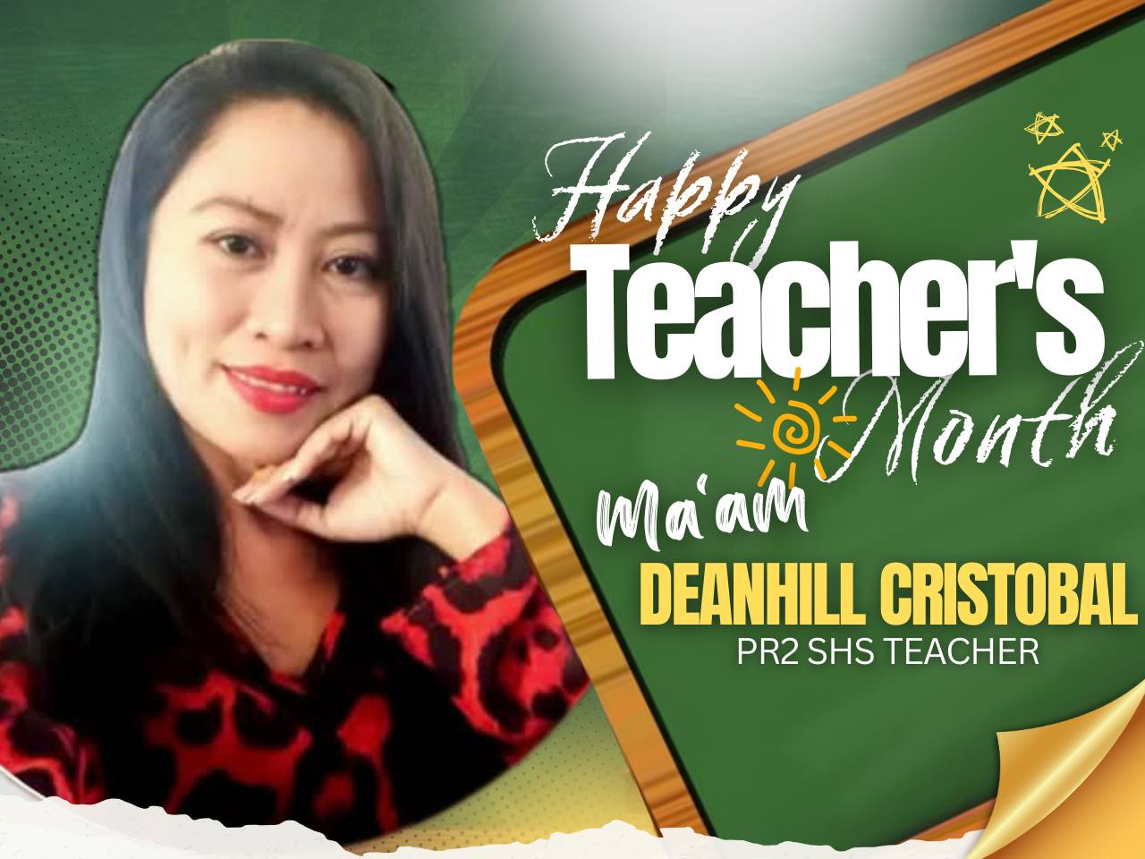 ICT - 𝙃𝙖𝙥𝙥𝙮 𝙉𝙖𝙩𝙞𝙤𝙣𝙖𝙡 𝙏𝙚𝙖𝙘𝙝𝙚𝙧’𝙨 𝙈𝙤𝙣𝙩𝙝! Ma'am Deanhill Cristobal To our ...