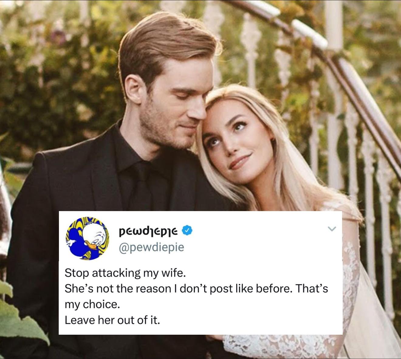 Idisobey Pewdiepie Defends His Wife Tells Fans To Stop Facebook