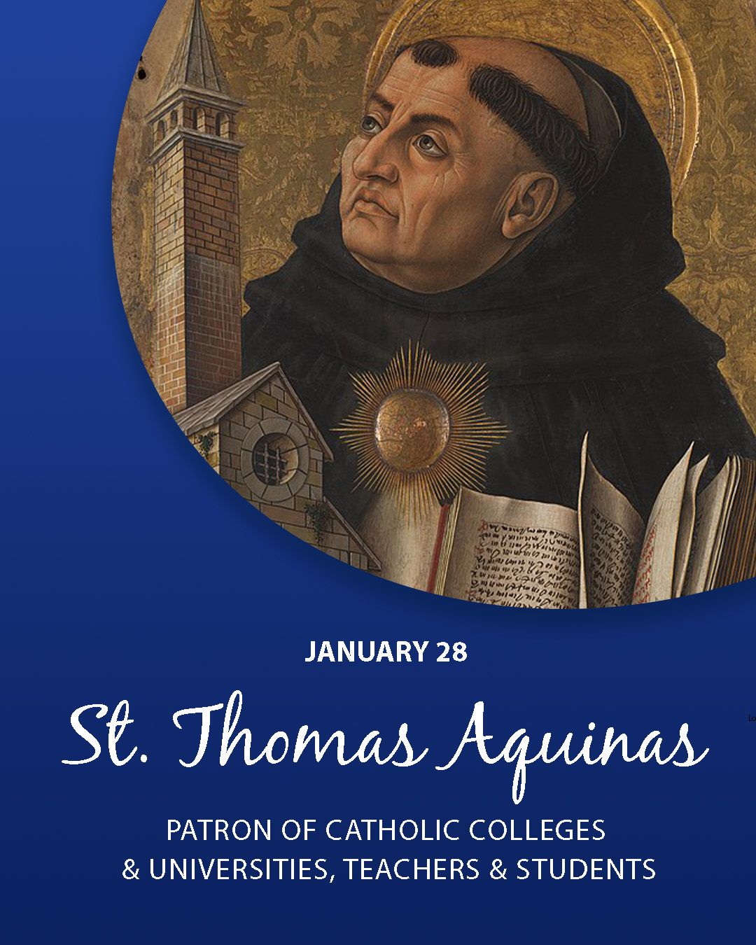 St - Today we celebrate the feast day of St. Thomas Aquinas, who was ...