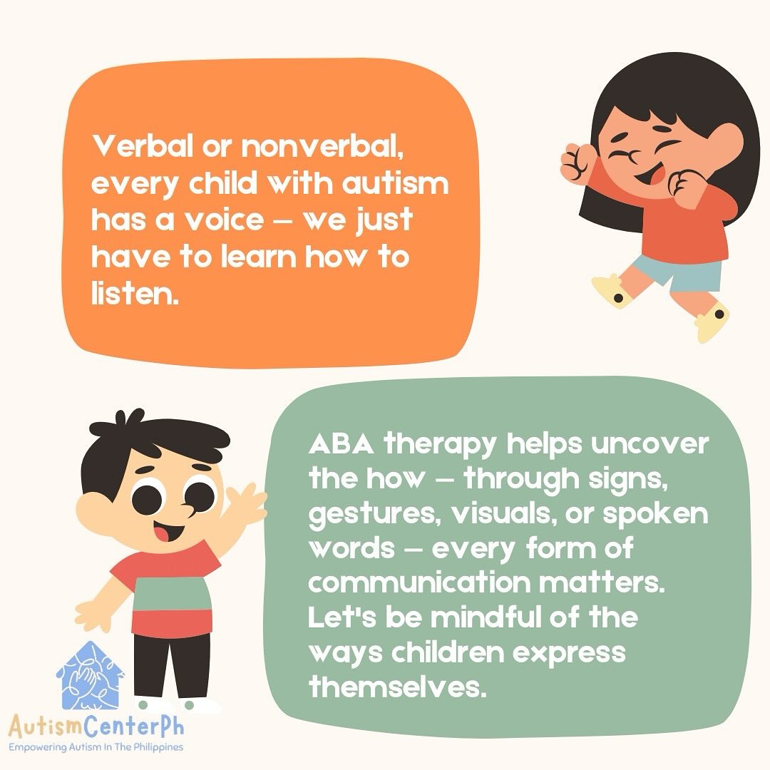 Autism - “Verbal or nonverbal, every child with autism has a voice ...