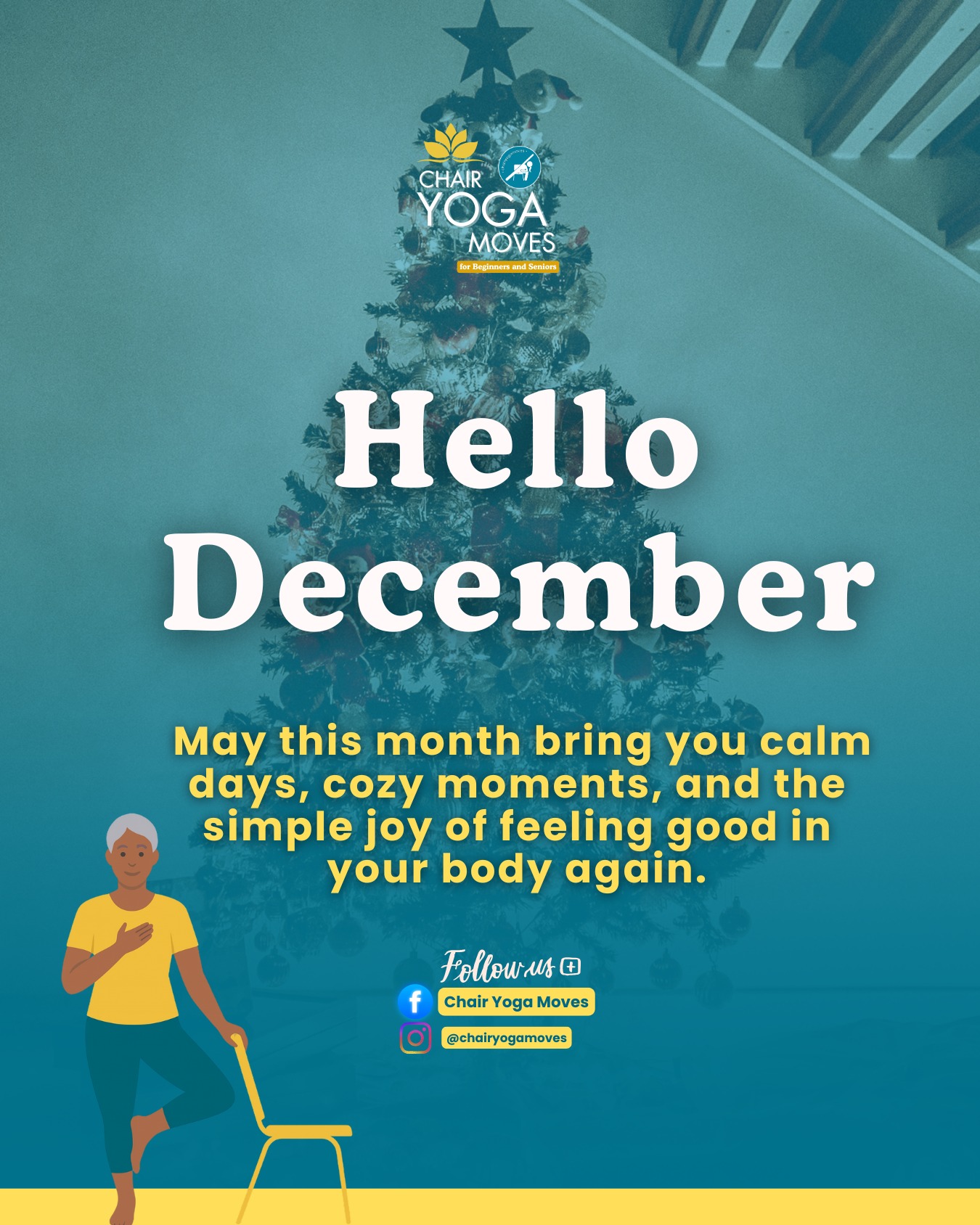 Chair Yoga for Beginners and Seniors | ️ Hello December… Let’s Start ...