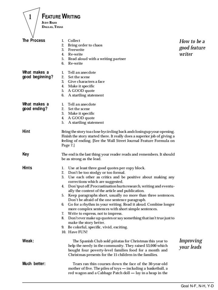 "𝗙𝗲𝗮𝘁𝘂𝗿𝗲 𝗪𝗿𝗶𝘁𝗶𝗻𝗴" PDF resource by Rob Melton (award-winning journalism ...