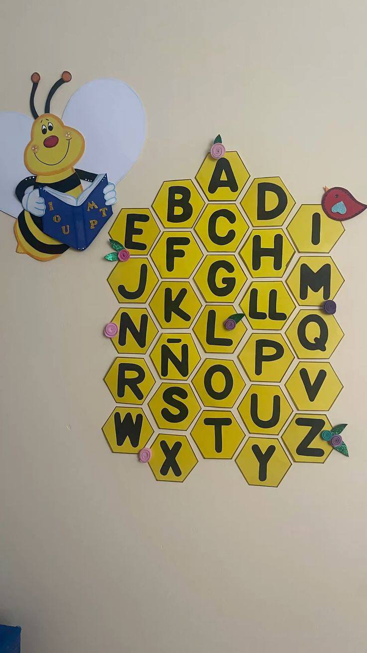 Vivid Creation - Bee hive alphabet Print and laminate... | Facebook
