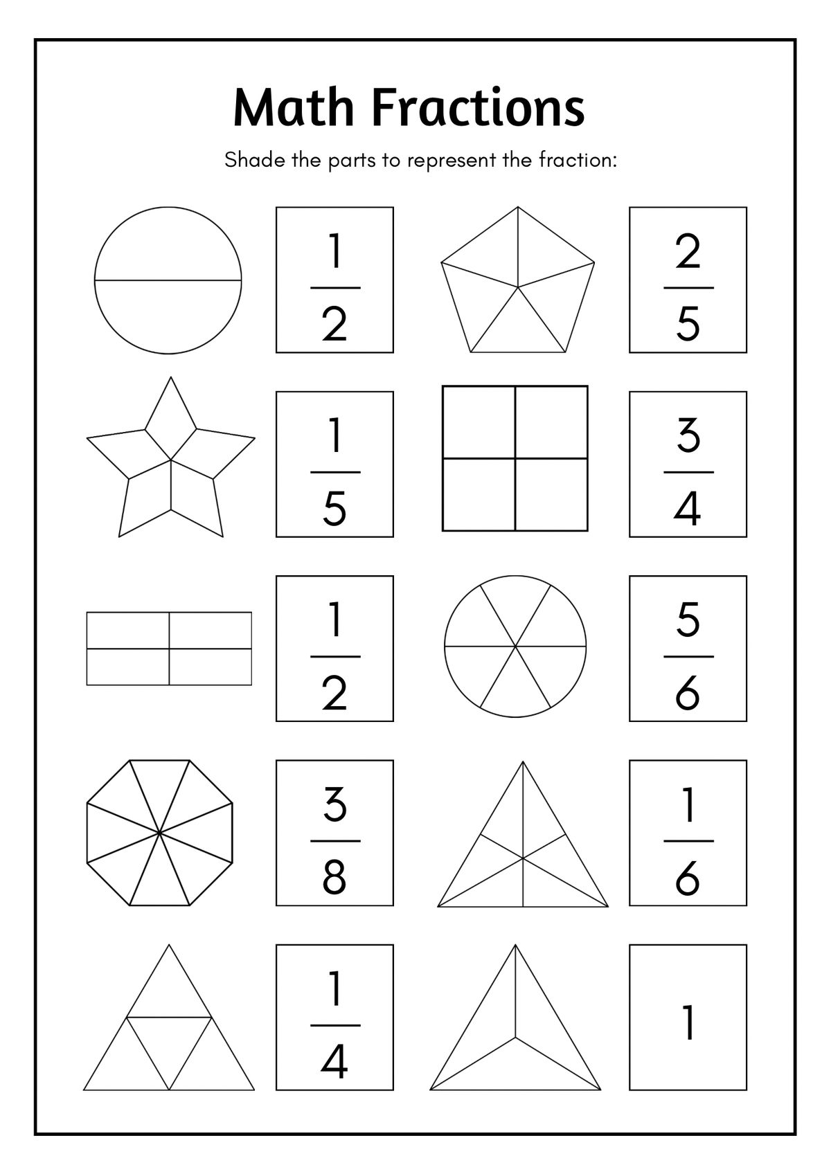 Activities for Kids | Fractions shading..a fun math activity | Facebook
