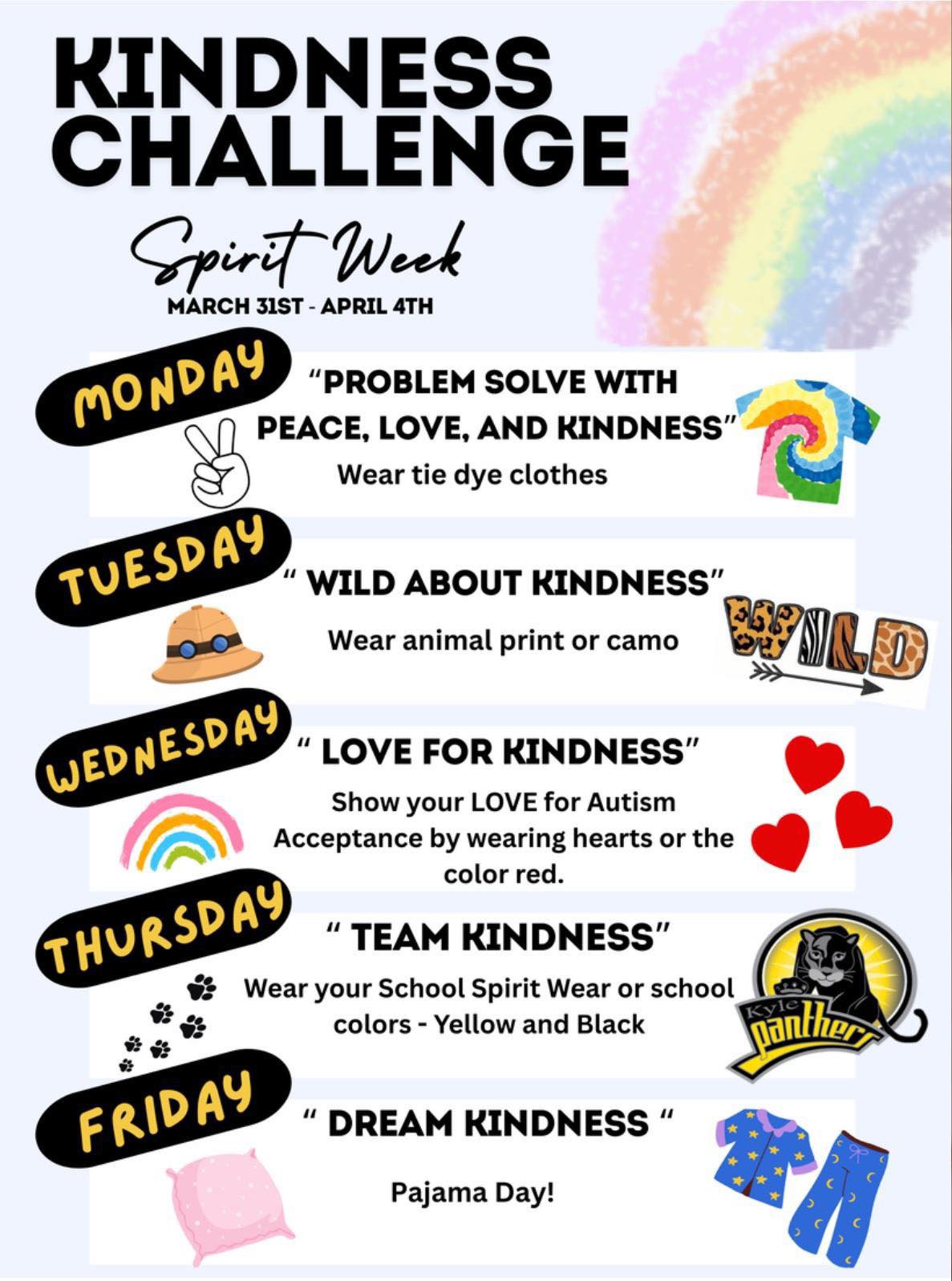 Kyle - This week our SBI Friendship group is hosting a Kindness Week ...
