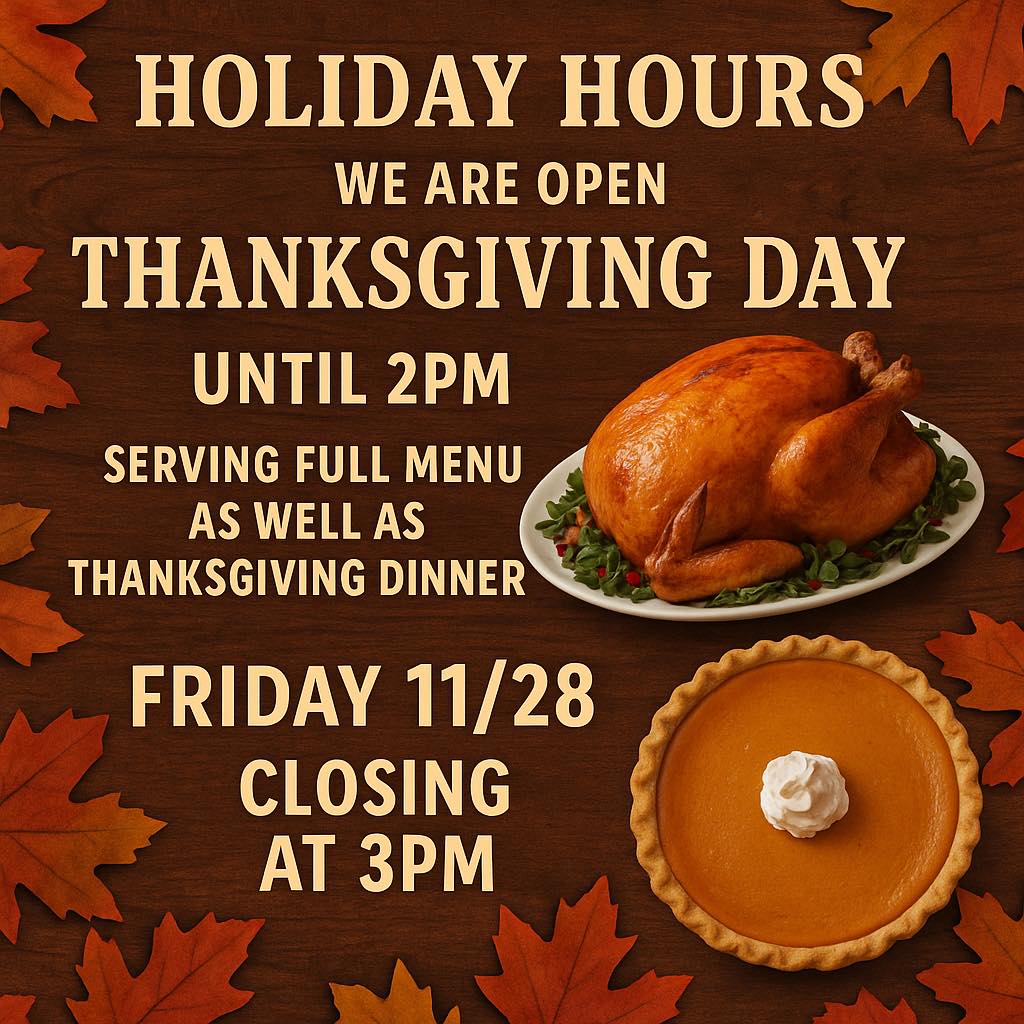 Blue - 📣 Blue Mound Café Holiday Hours! 📣 🦃 Thanksgiving Day: Open ...