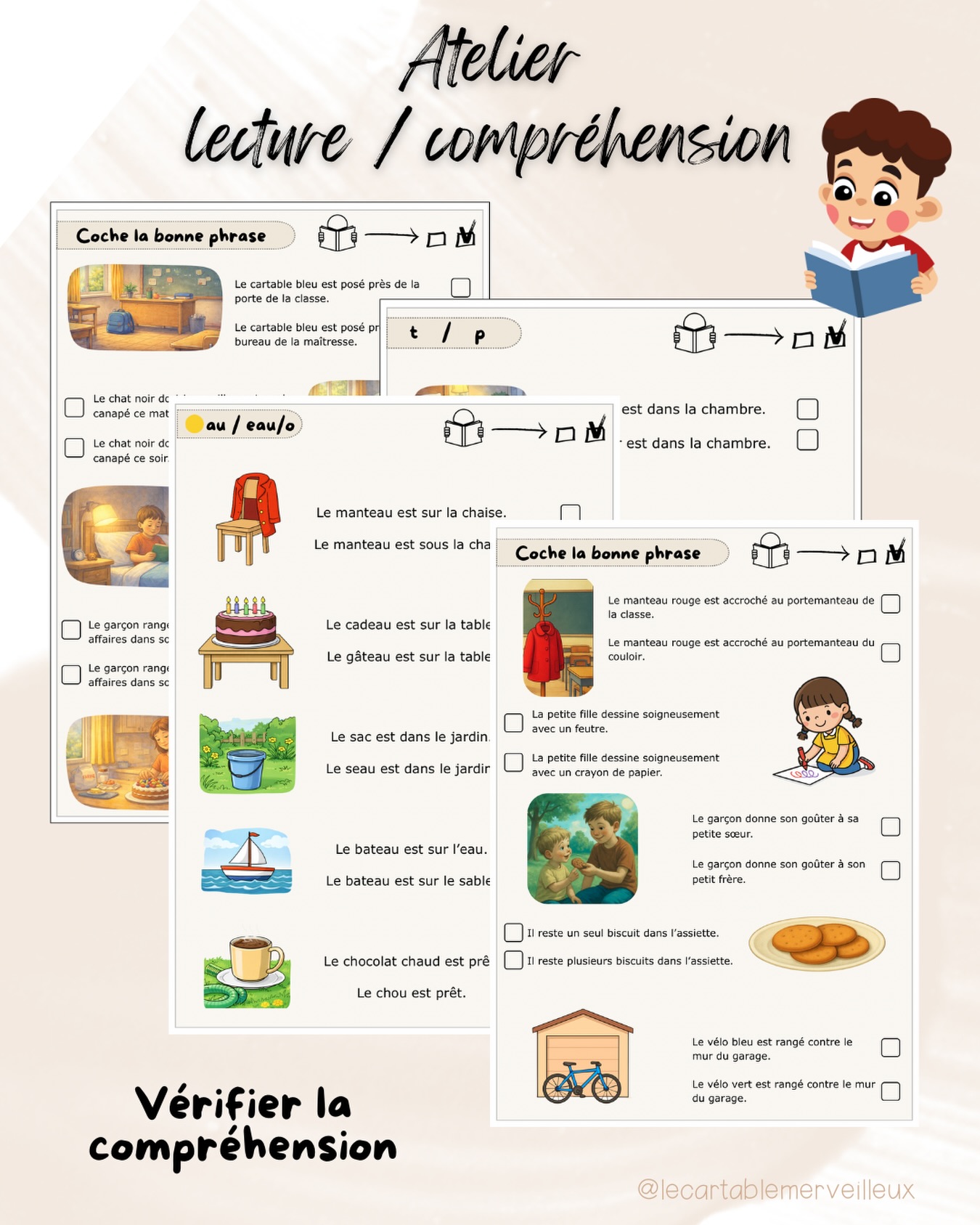 Atelier lecture / compréhension... - Le Cartable Merveilleux | Facebook