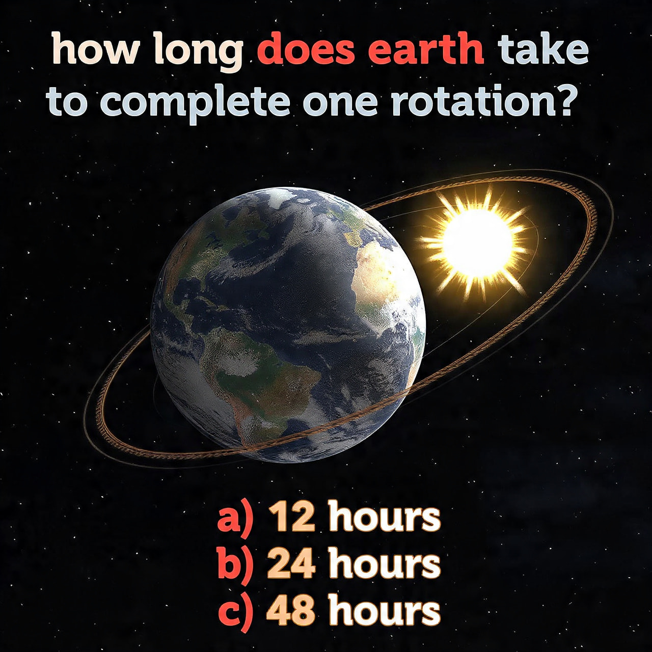 Knowledge - The actual time of Earth's one rotation time | Facebook