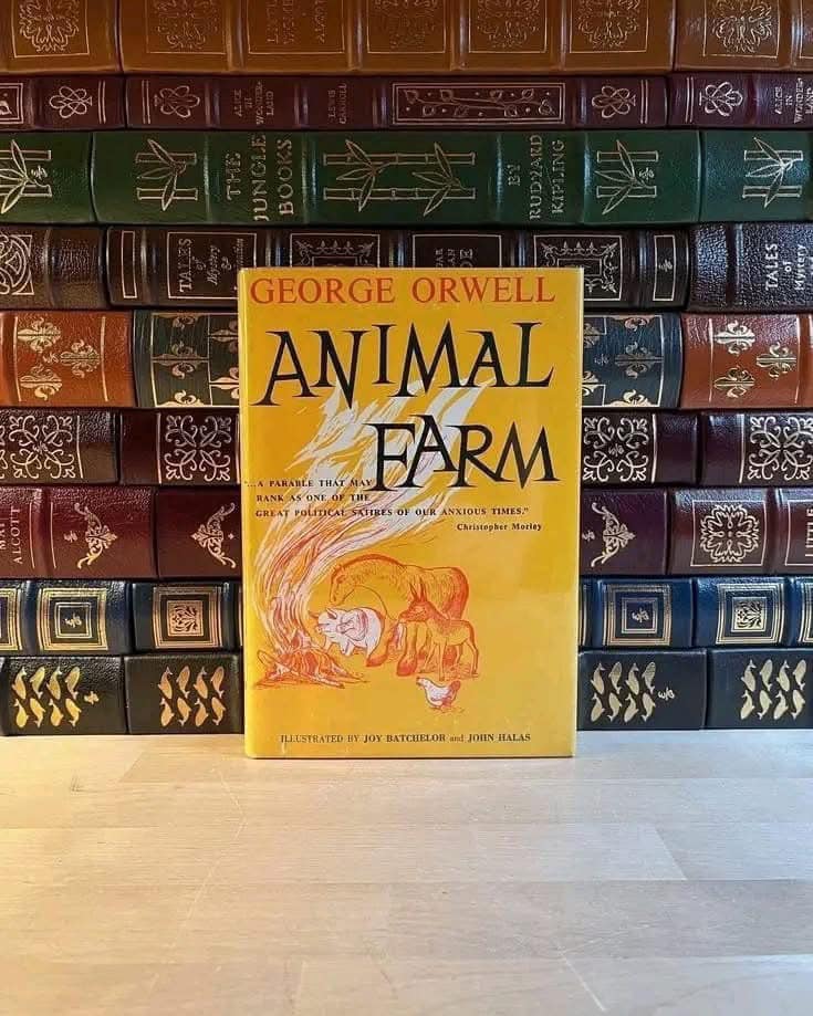 Book - Animal Farm by George Orwell is an allegorical novella that ...