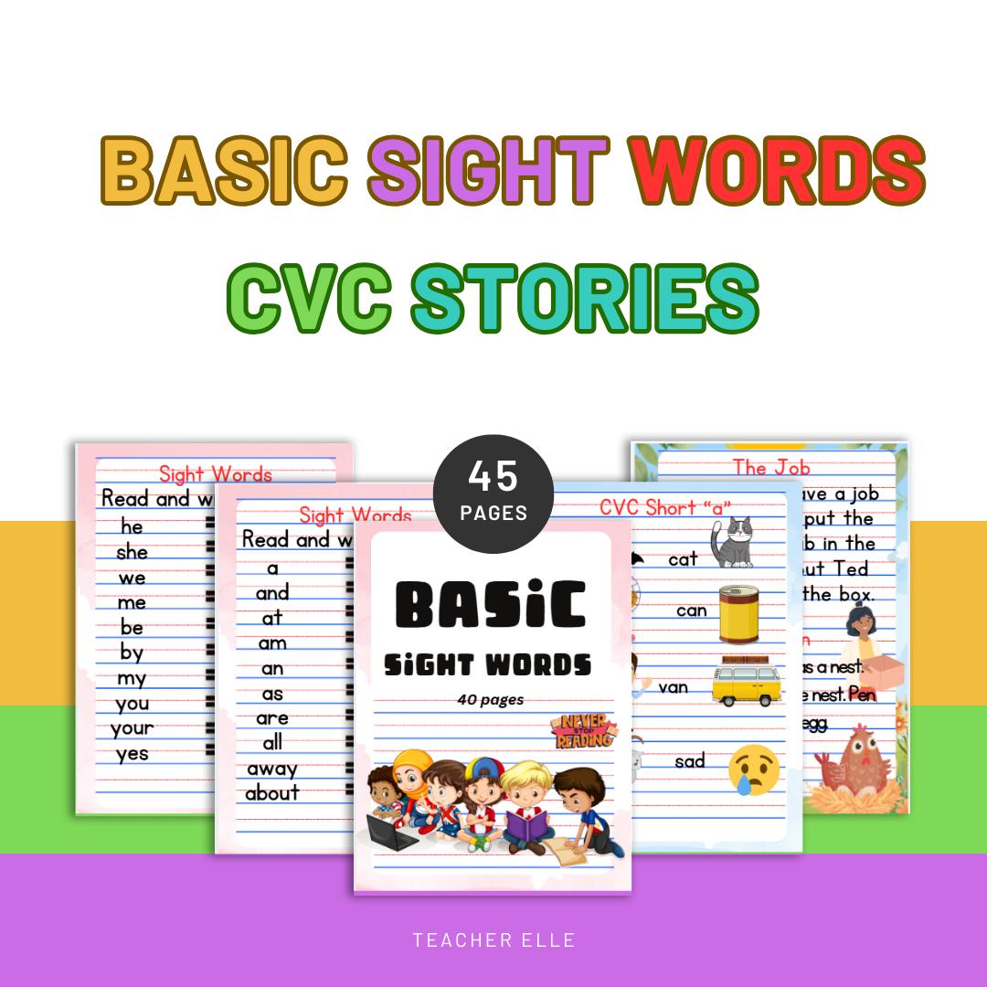 📘 Basic Sight Words & CVC Stories (45... - Teacher ELLE IMs | Facebook