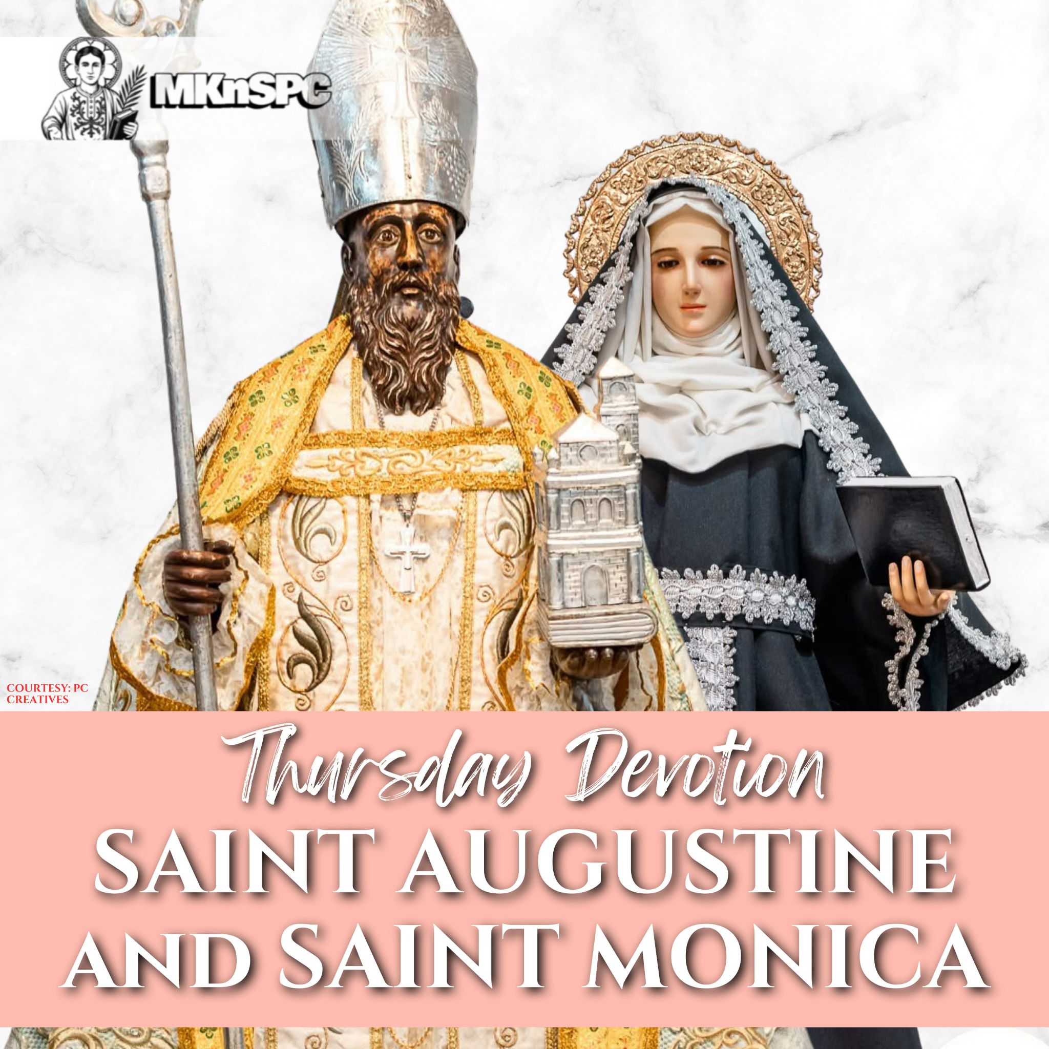 Mga - 𝐓𝐇𝐔𝐑𝐒𝐃𝐀𝐘 𝐃𝐄𝐕𝐎𝐓𝐈𝐎𝐍 | 𝐒𝐀𝐈𝐍𝐓 𝐀𝐔𝐆𝐔𝐒𝐓𝐈𝐍𝐄 𝐀𝐍𝐃 𝐒𝐀𝐈𝐍𝐓 𝐌𝐎𝐍𝐈𝐂𝐀 Saint ...