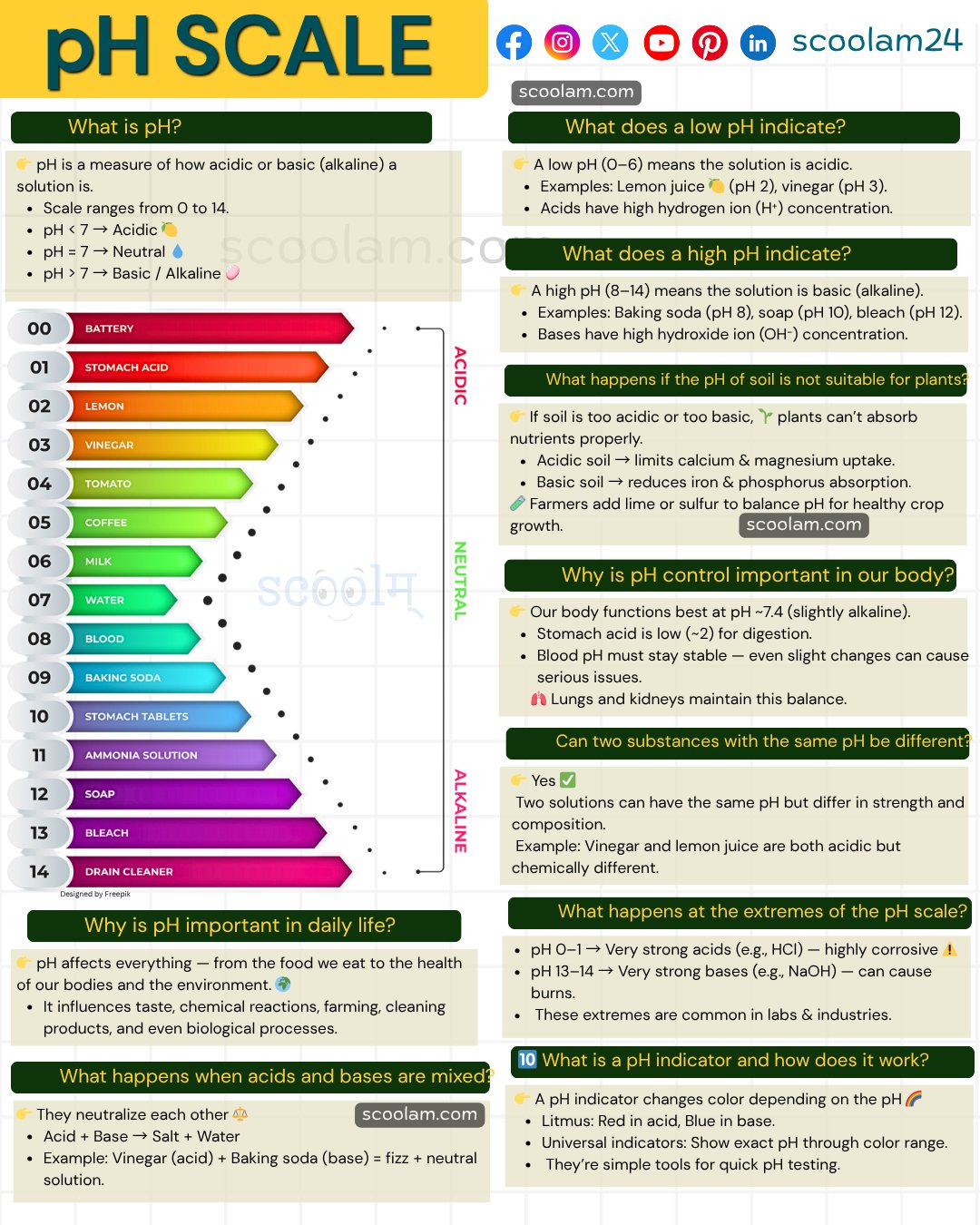 Scoolam - The pH scale is one of the simplest ideas in chemistry and ...