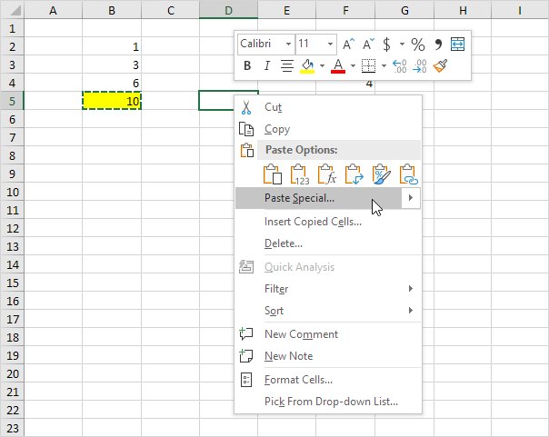 Excelsavy Free Tutorial On Paste Options In Excel Excel Gives You 9240