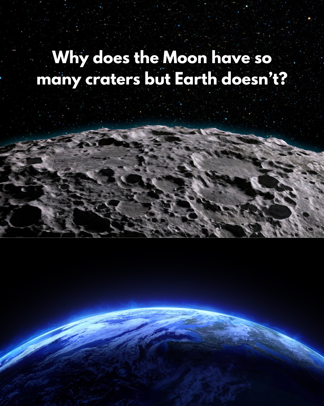 NASA Astronomy Club | Why does the Moon have so many craters but Earth ...