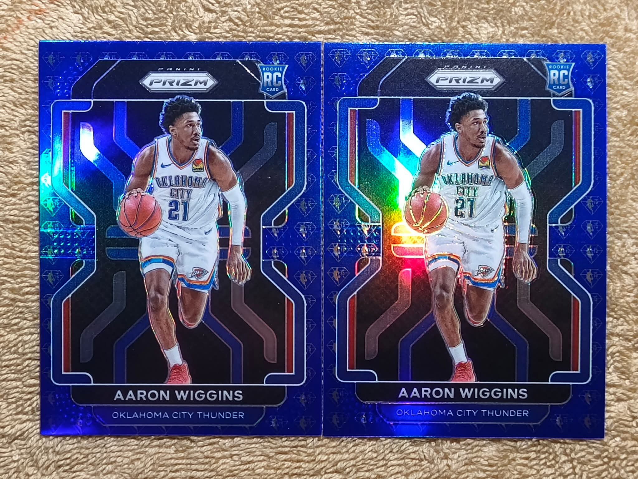 Thunderrific 300 Each Only Aaron Wiggins Prizm Blue Diamond 75th
