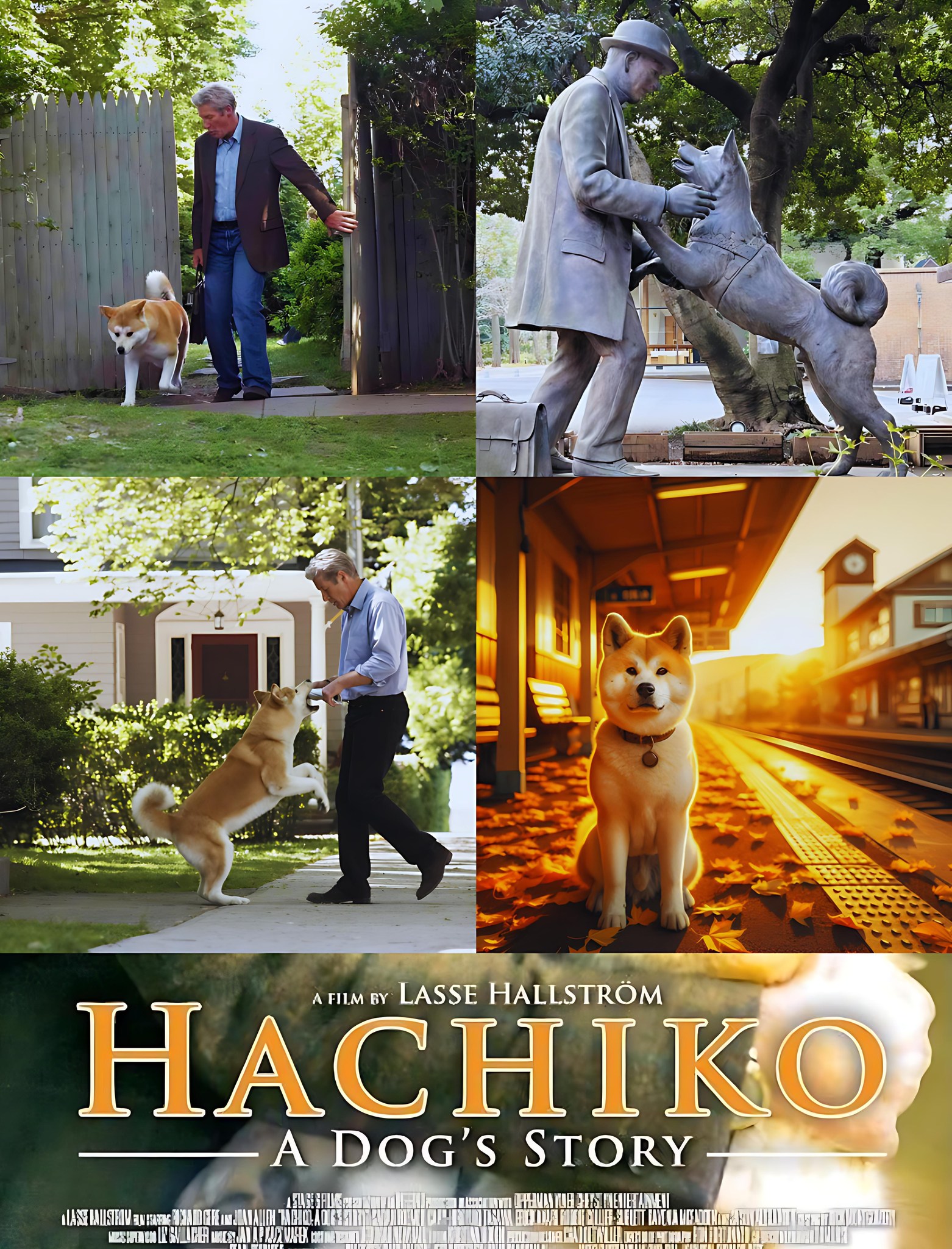 The Wagging - 🎥Hachi A Dog's Tale 2009, True story of Hachiko🐕 ️ 🎥Nice ...