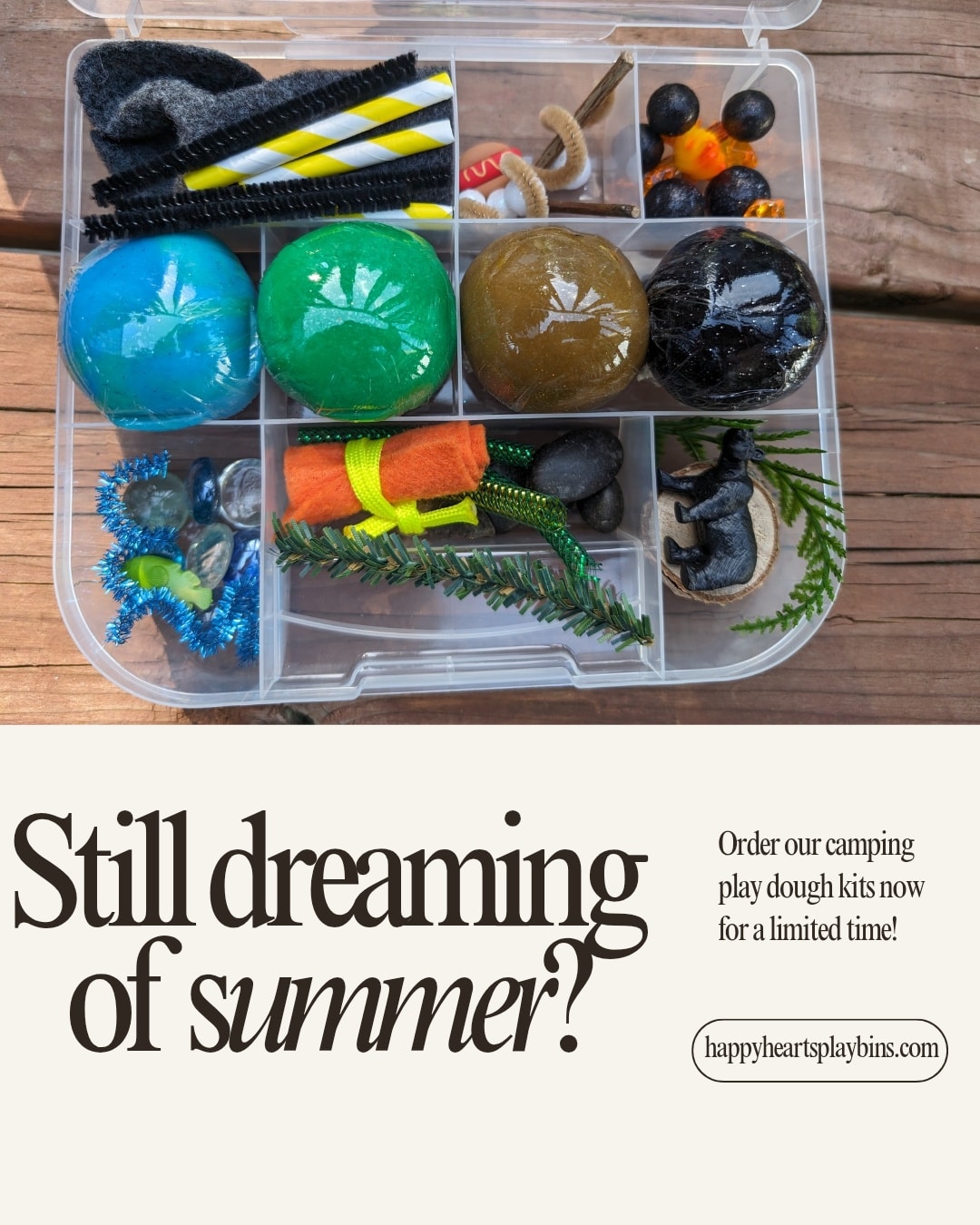 Happy - 🏕️ Our camping play dough kit is available for a limited time ...