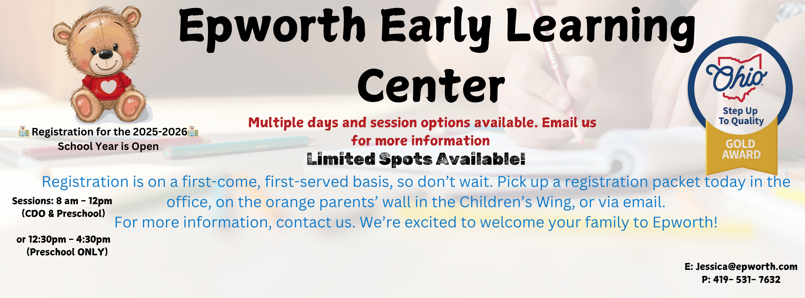 Epworth Early Learning Center | Toledo OH