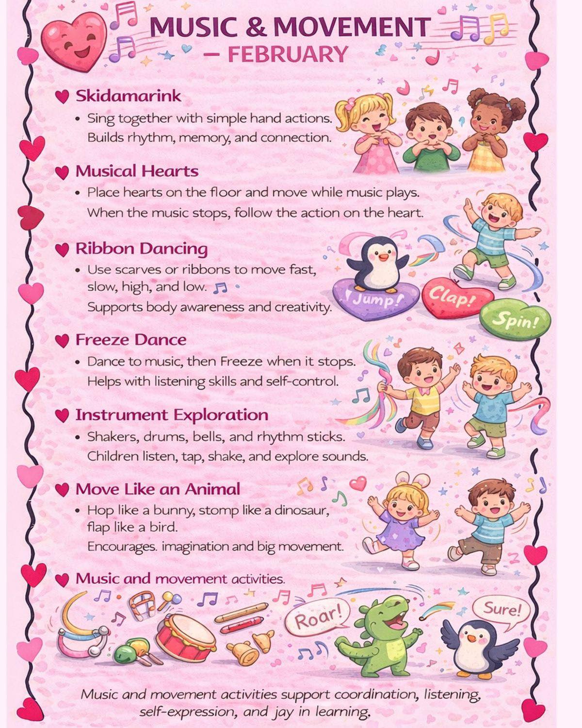 Bright - February is all about Music & Movement in our classroom! 🎵💃🕺 ...