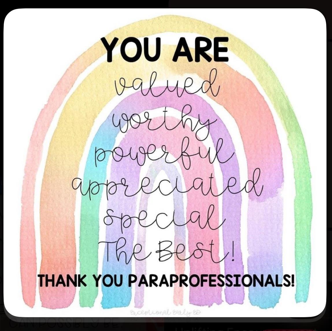 🍎National Paraprofessional Appreciation Day 🍎 🤩 Let’s take a moment ...