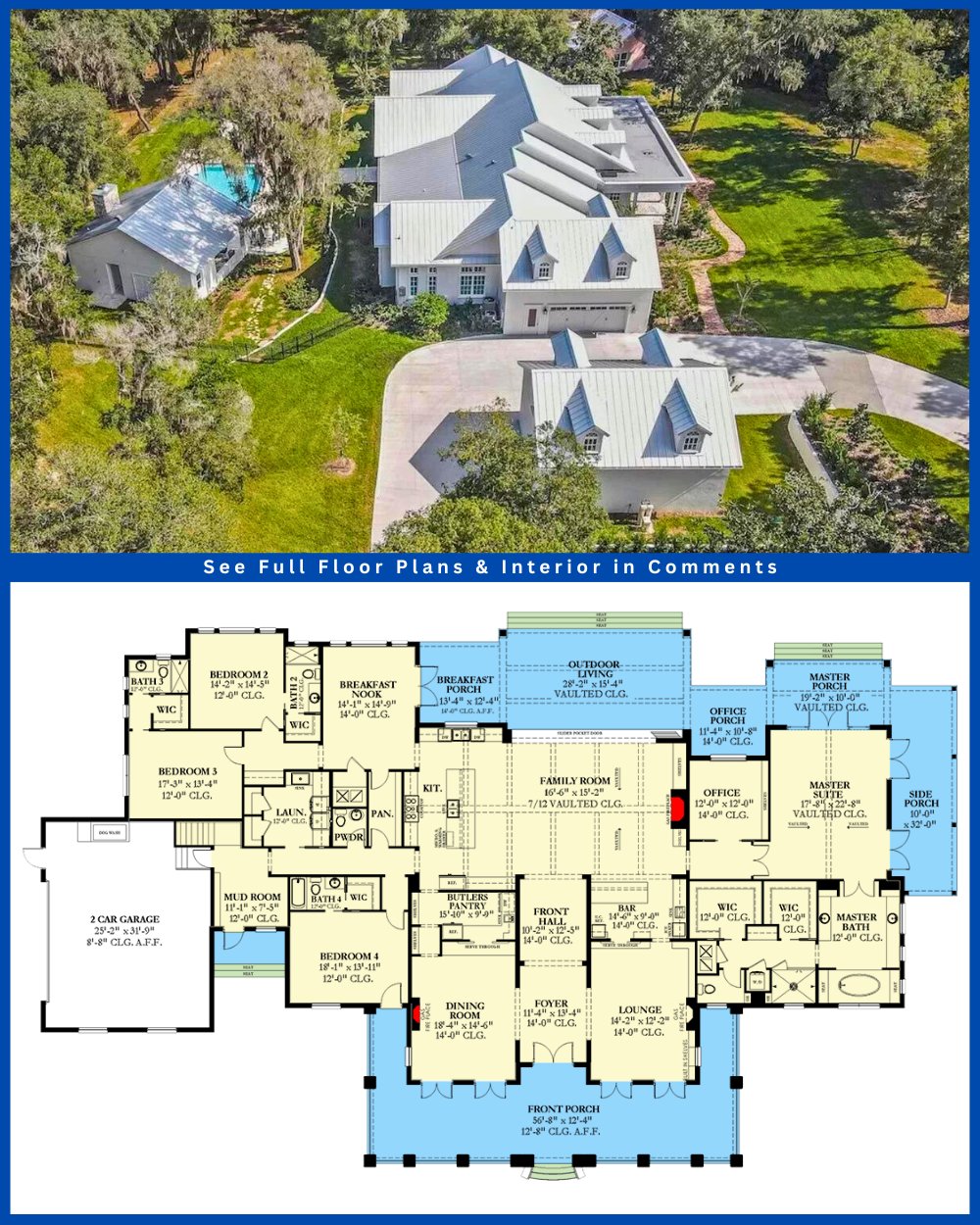 All - Here's an amazing Luxury Southern Ranch Plan with Plenty of ...