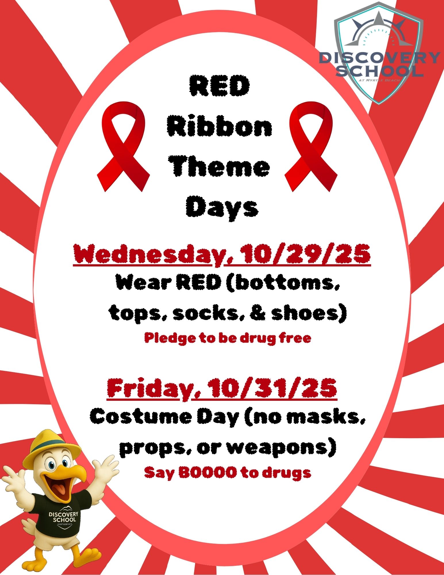 Discovery - 🎉 ️ Red Ribbon Week is coming to DSMB! ️🎉 Let’s unite to ...