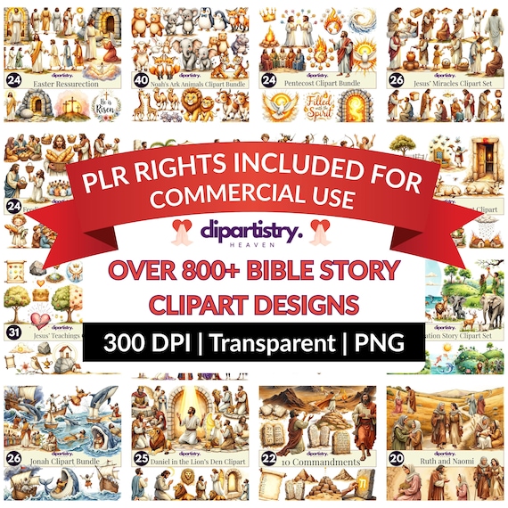 ClipArtistry - 🛍️ NEW Product Alert! Bible Story Clipart Mega Bundle ...