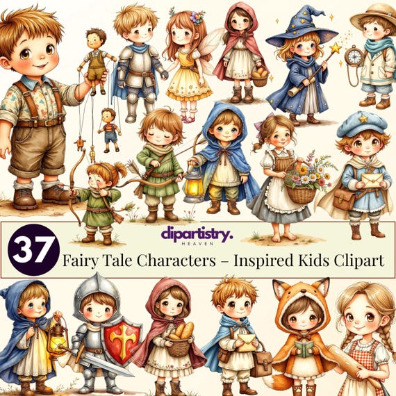 ClipArtistry - 🛍️ NEW Product Alert! Fairy Tale Characters Clipart ...