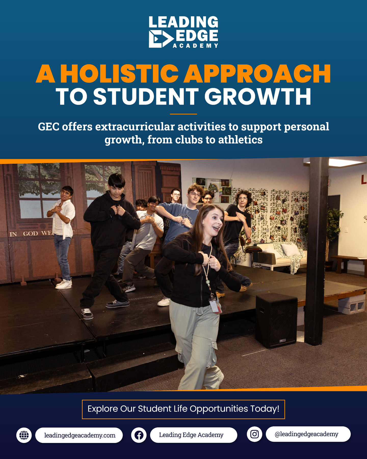 Leading - Student growth goes beyond the classroom. Clubs, activities ...