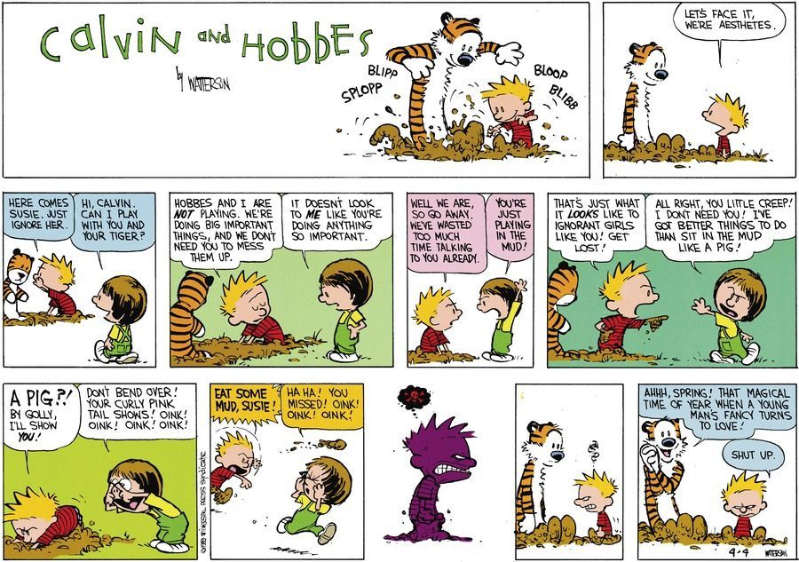 Comic - Everything Calvin & Hobbes 🤭🤣😂 #dennisthemenace #comicstrips # ...