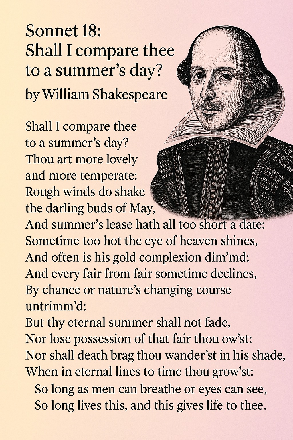 Classic Books | Sonnet 18: Shall I compare thee to a summer’s day ...