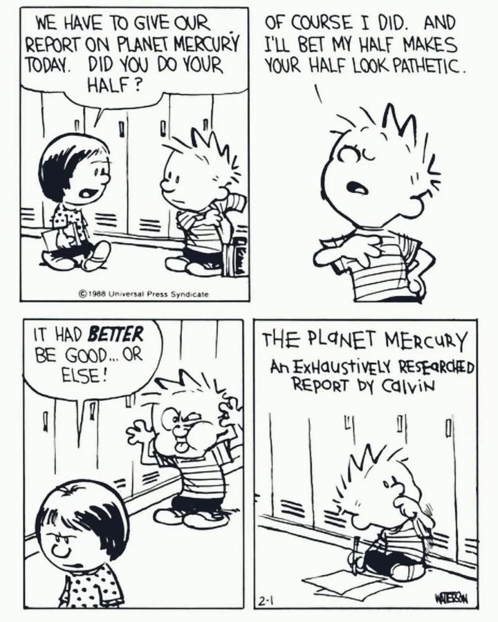Comic - Everything Calvin & Hobbes 🤭🤣😂 #dennisthemenace #comicstrips # ...