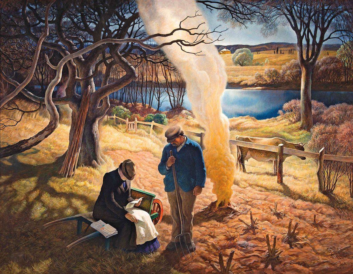 Artist Nc Wyeth The War Letter Tempera And Oil On Hardboard