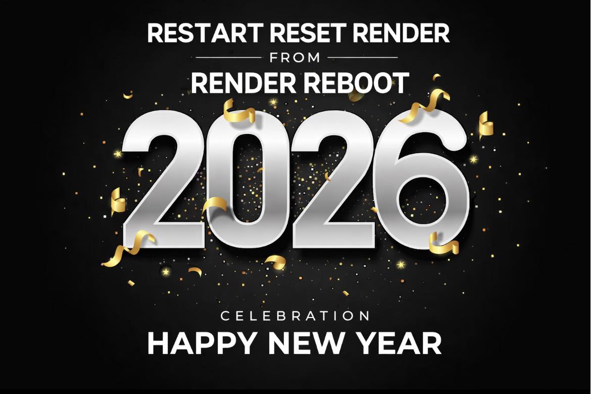 Render - Happy New Year from Render Reboot 🎉 2026 is the year to 🔁 ...