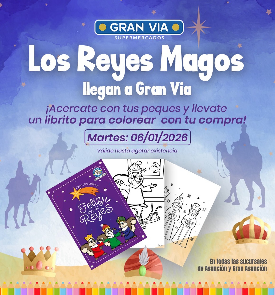 👑 Los Reyes Magos llegan... - SUPERMERCADOS GRAN VIA CENTRAL | Facebook