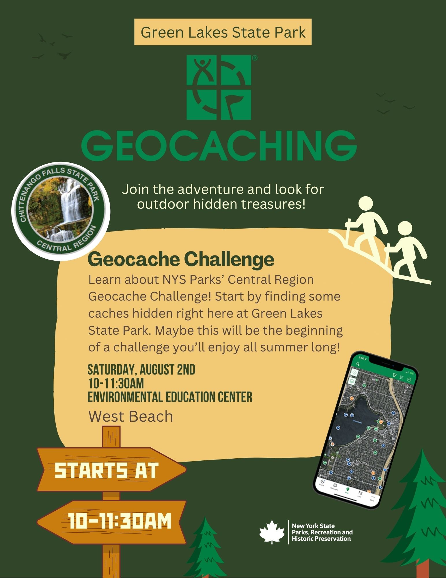 Green - Geocache Challenge Saturday, August 2nd 10 AM - 11:30 AM Meet ...