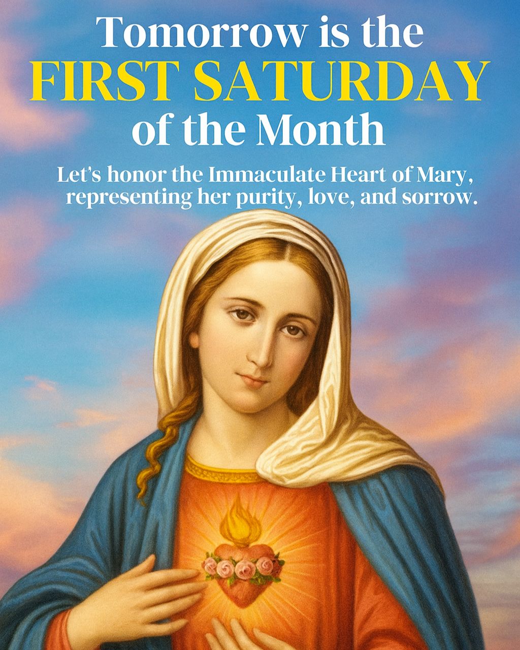 Tomorrow is the FIRST SATURDAY of the... - The Divine Mercy | Facebook
