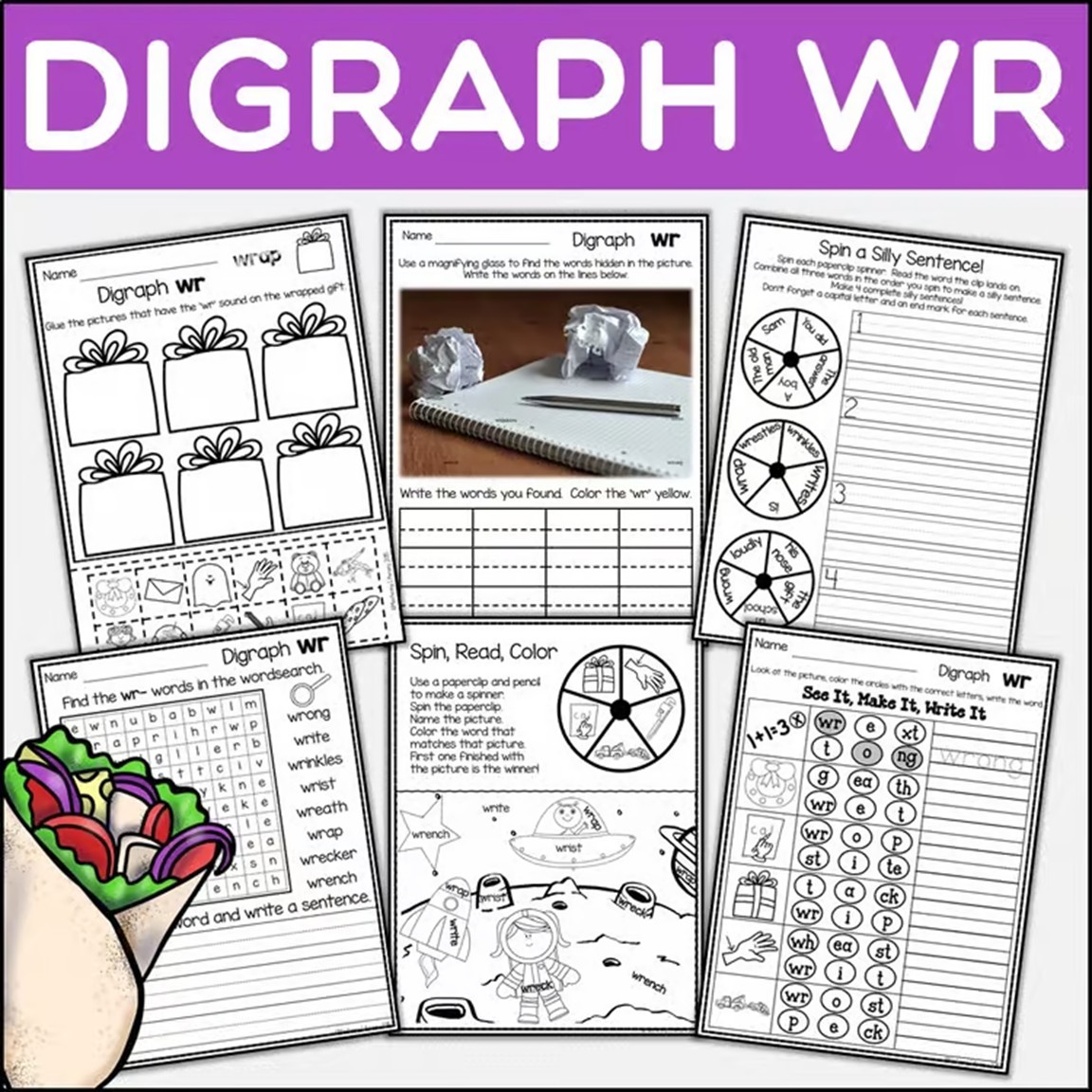 Teaching - Silent letters made simple! 📘 These WR Digraph Worksheets ...