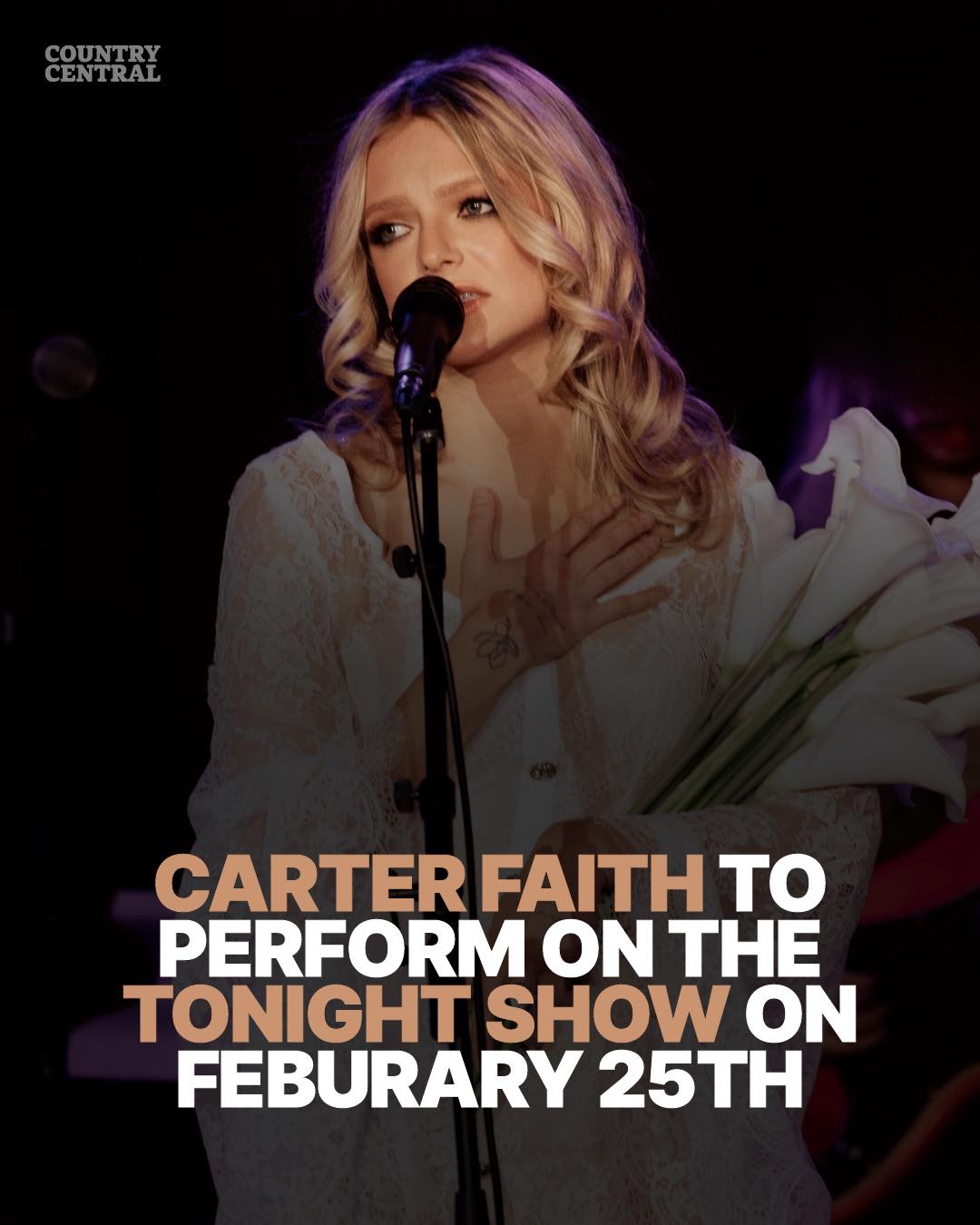 Country Central Carter Faith To Perform On The Tonight Facebook