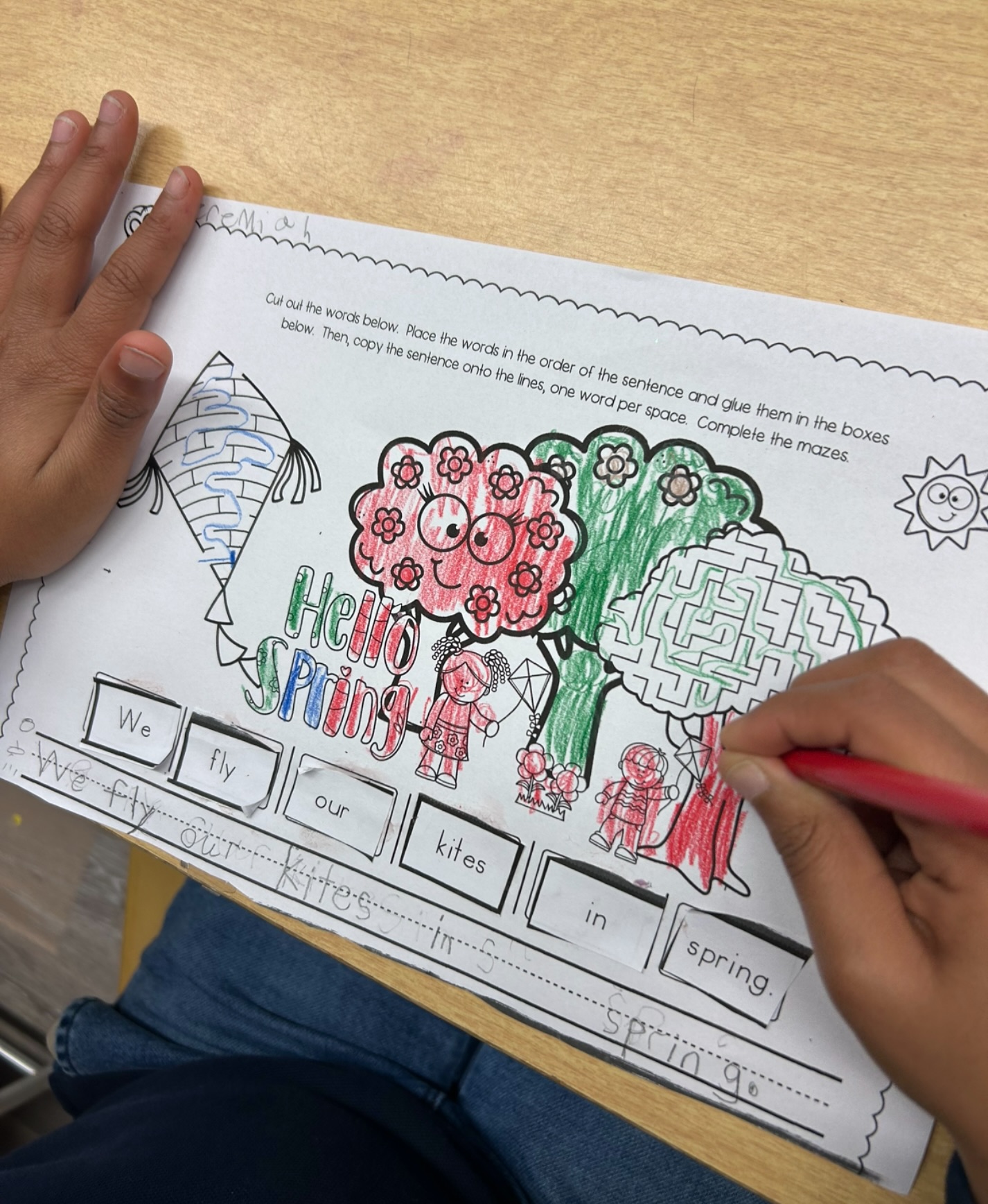 The Magic - 🌸Our Spring Build A Sentence activity sheet is a great way ...
