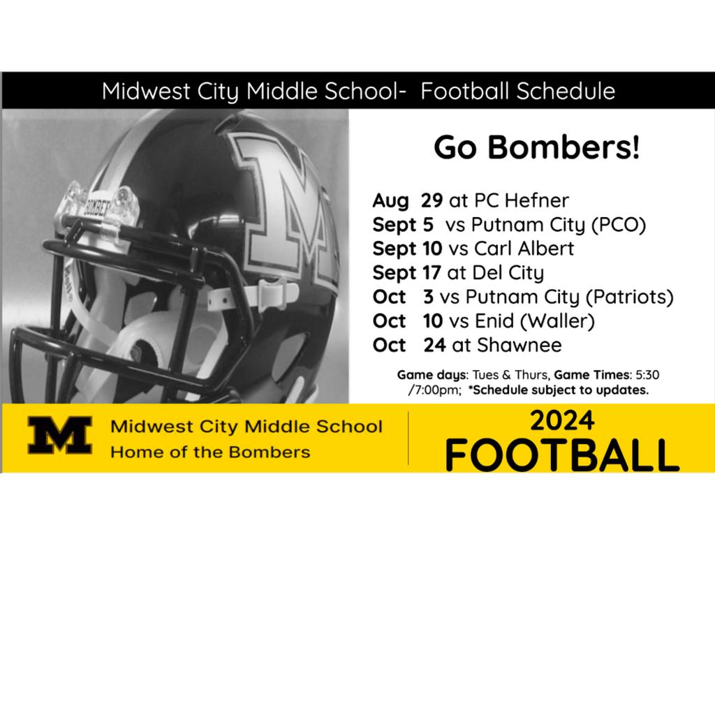 🏈 Here’s the Football... - Midwest City Middle School | Facebook